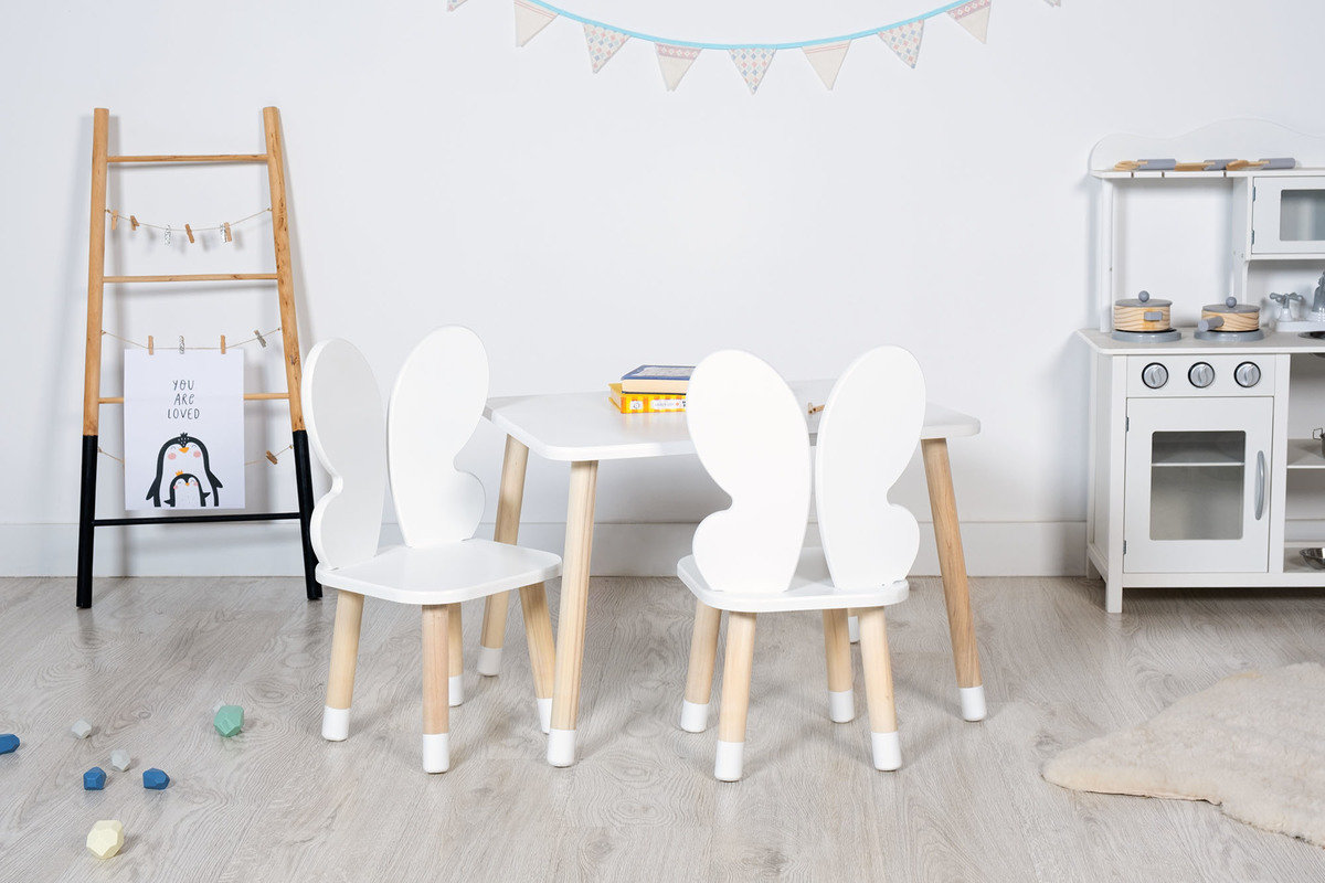 Fehér gyerekasztal - banaby.hu