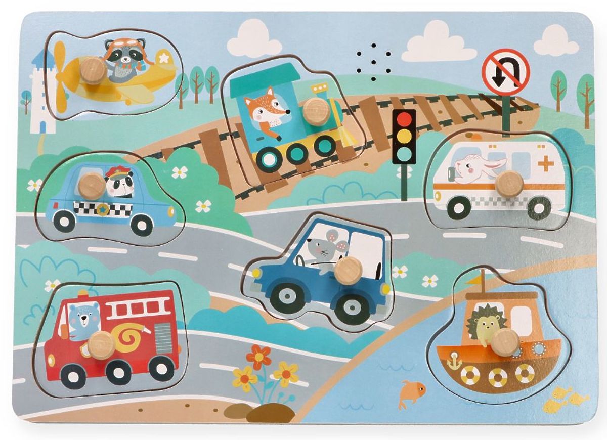 Hangos puzzle Járművek - banaby.hu